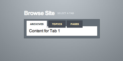 Create a Slick Tabbed Content Area using CSS & jQuery-CSDN博客